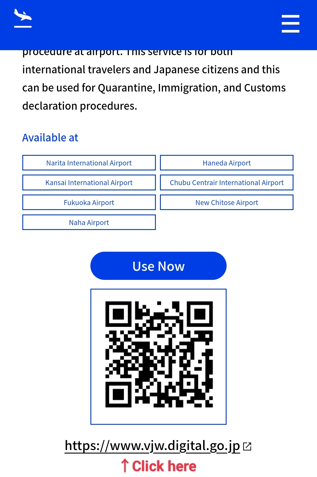 Tips to Facilitate the Japan Entry Procedure: Visit Japan Web! | 【Tips ...